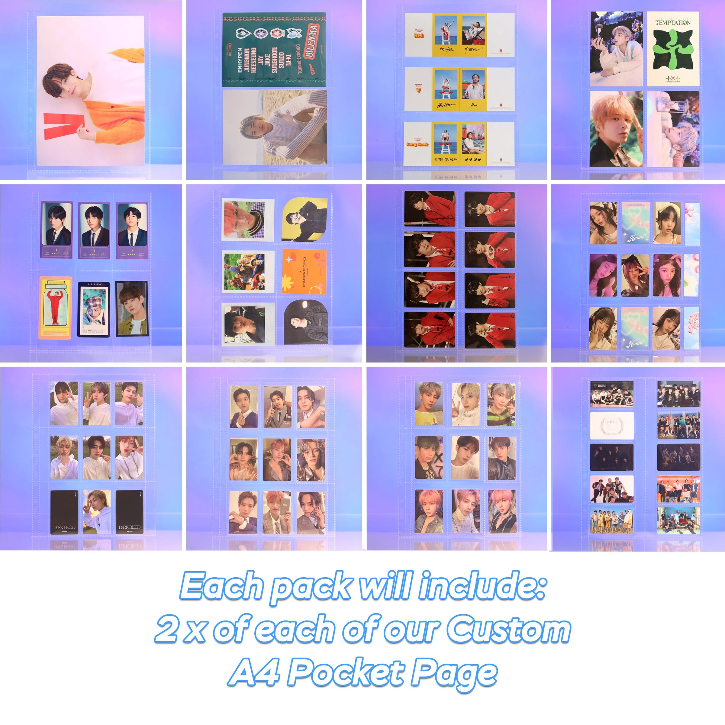 Custom A4 All-in-1 Pack Pocket Pages - ULTBIAS